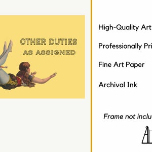 Office Humor Work Wall Art, Coworker Gift, Work Wall Print, Cubicle ...