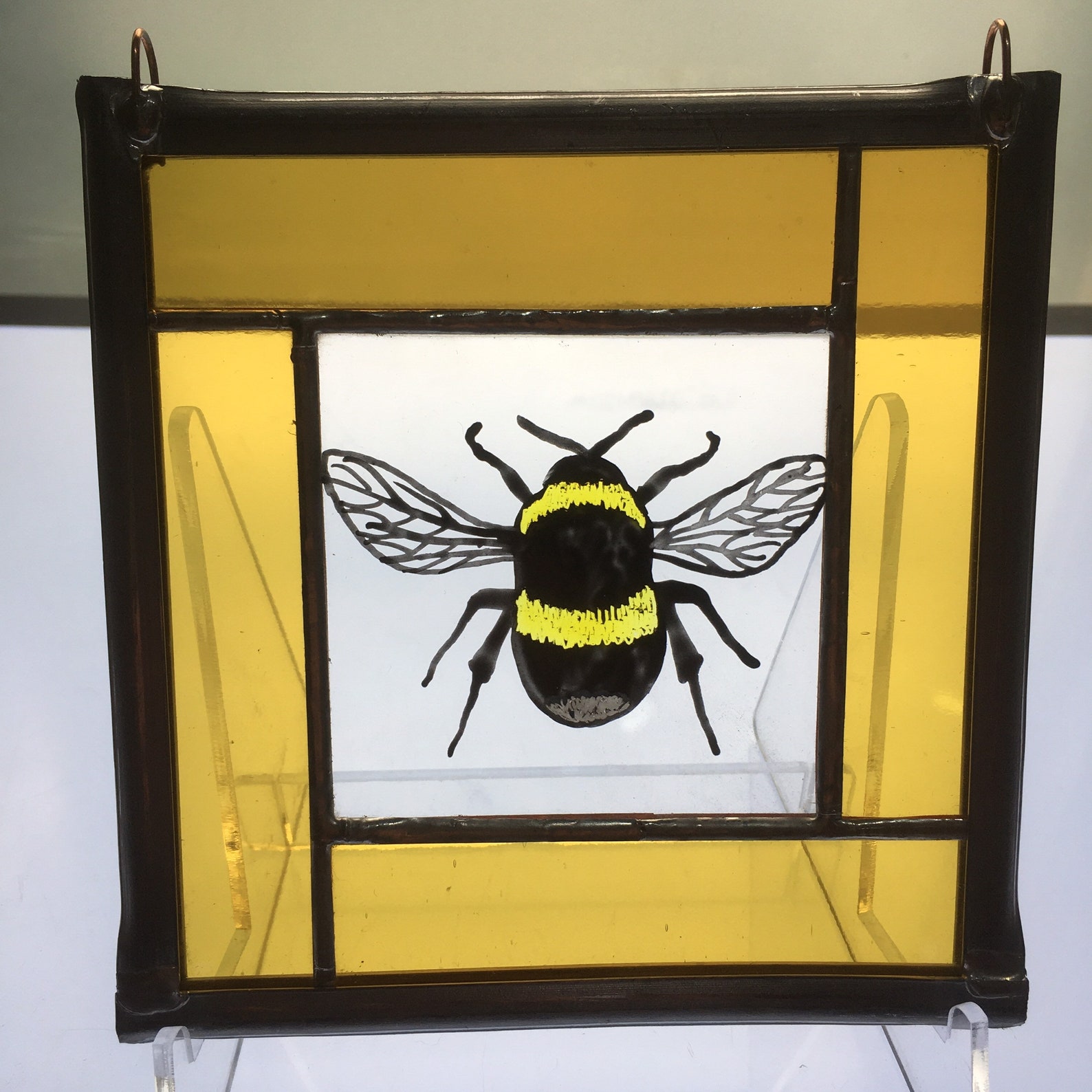 Stained Glass Bee Panel - Etsy