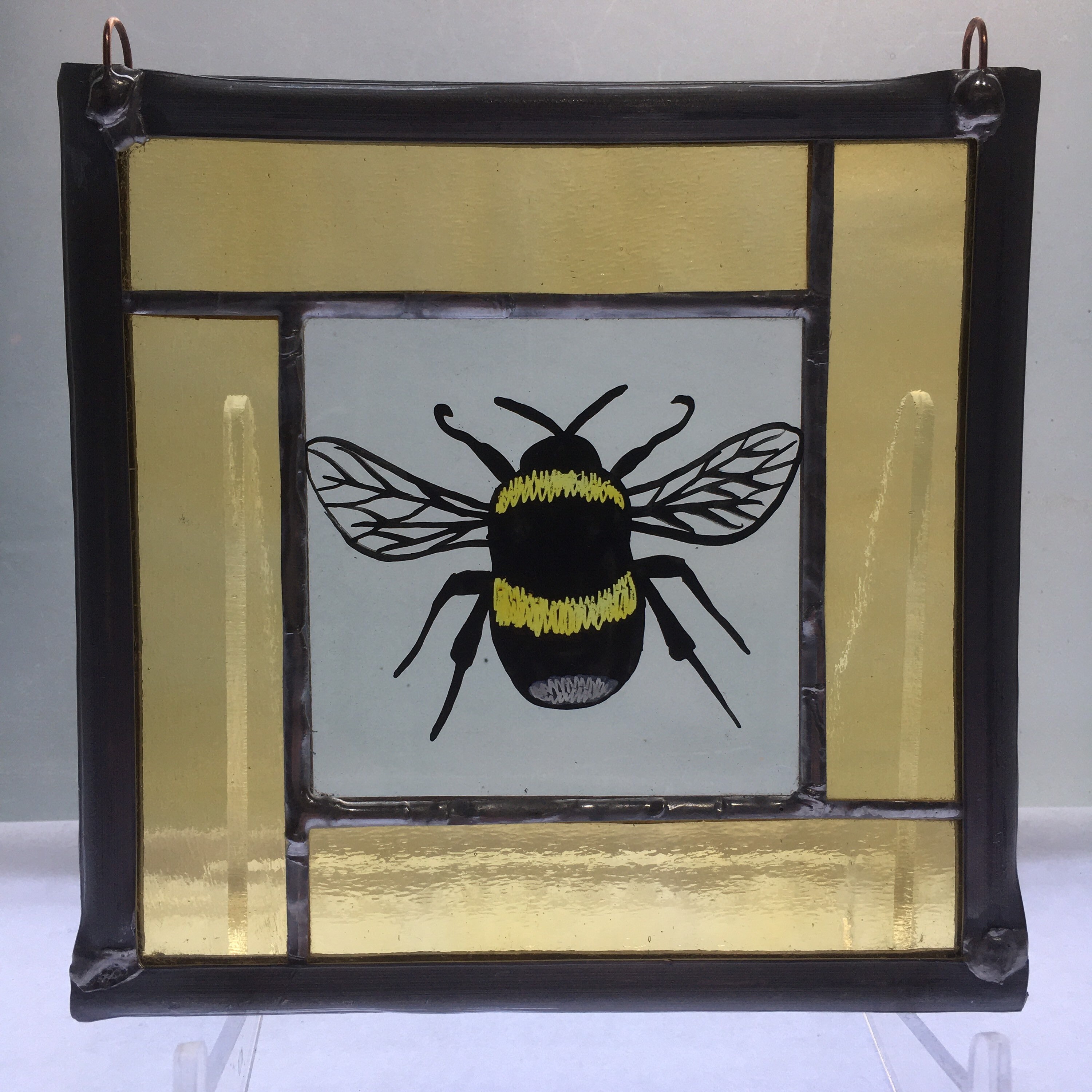 Stained Glass Bee Panel - Etsy