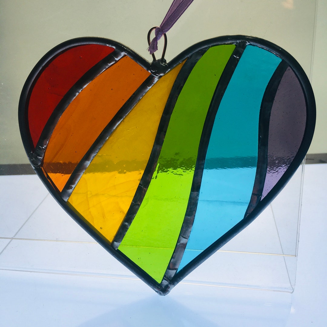 Stained Glass Small Rainbow Panel - Etsy