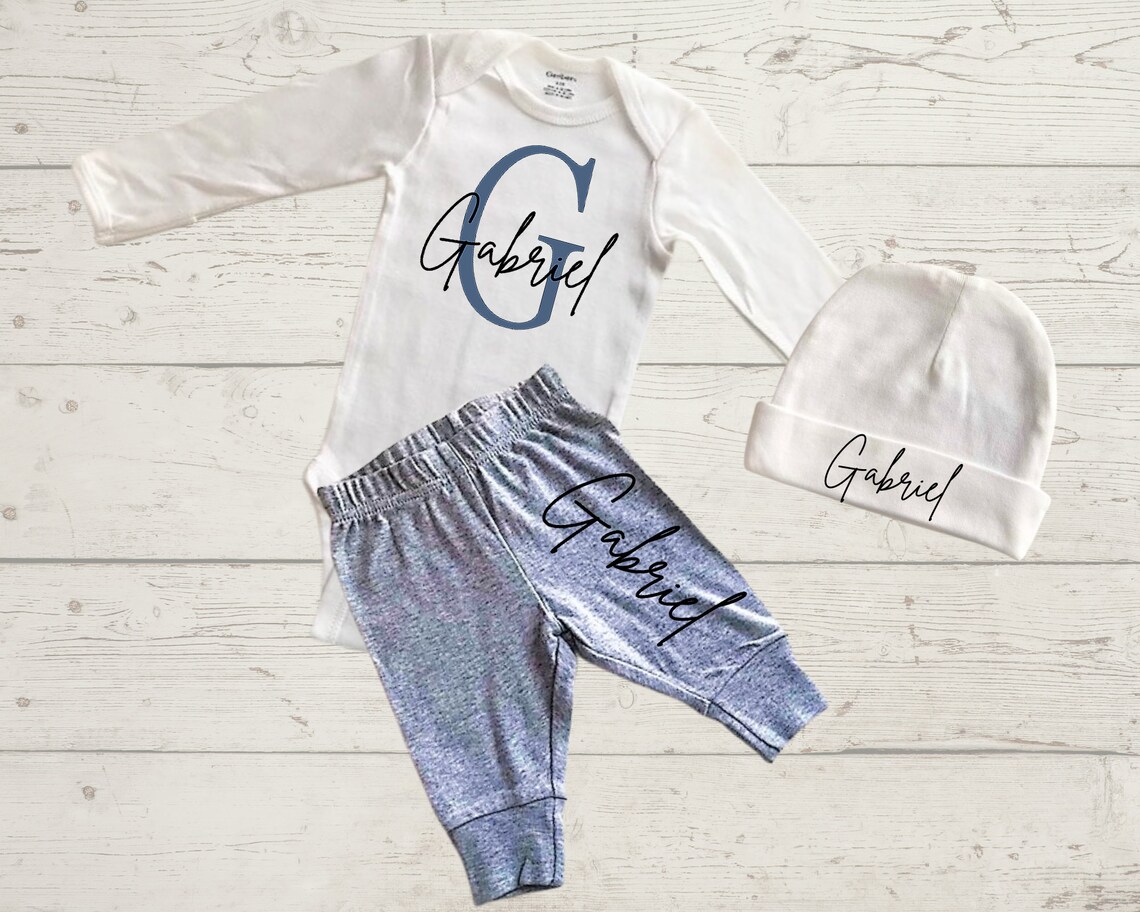 Custom Baby Boy Coming Home Outfit|personalized Infant Outfit ...