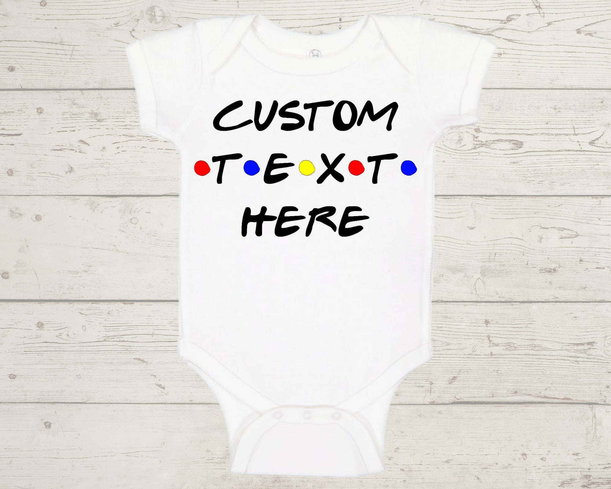 Personalized Friends Onesie Friends TV Show Bodysuit Custom | Etsy
