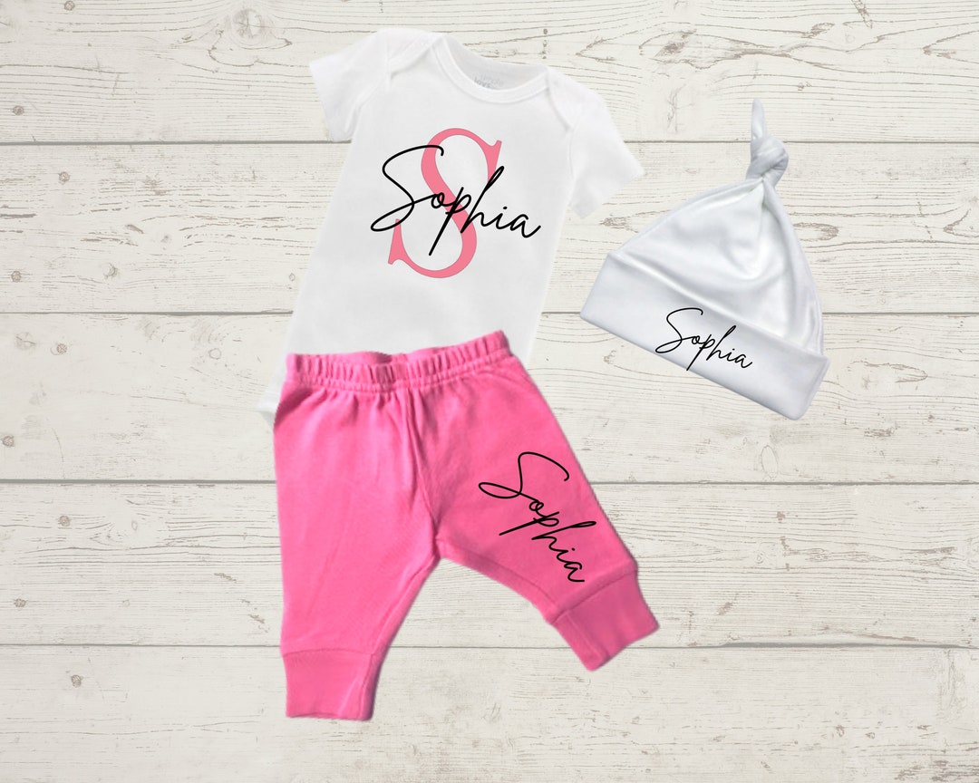 Custom Baby Girl Coming Home Outfit| Personalized Infant Outfit ...