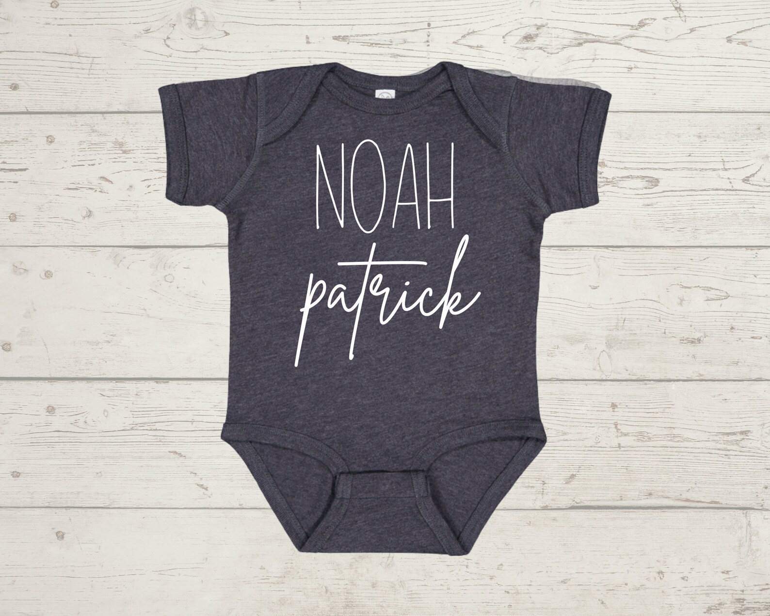 Personalized Baby Boy First & Middle Name Onesie Custom Boy | Etsy