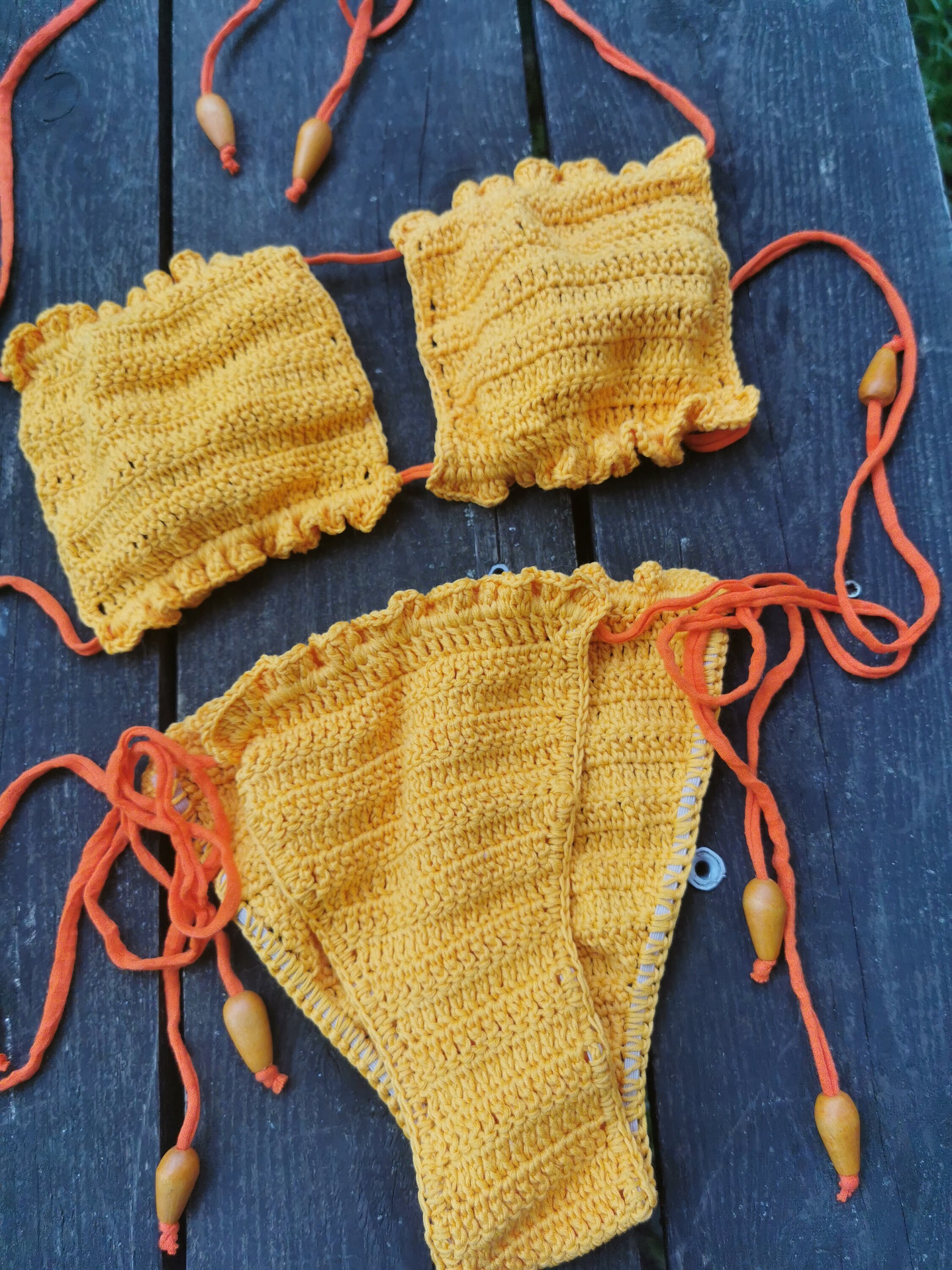 Handmade Crochet Bikini Sunshine Swimsuit Etsy