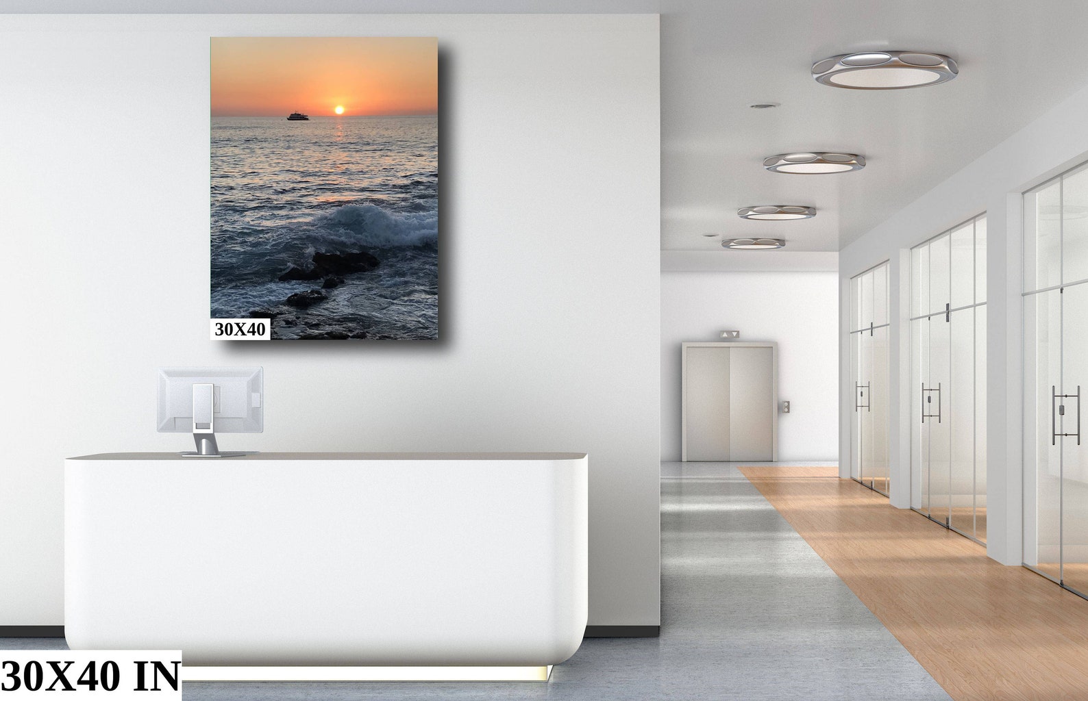 Kona Sunset 1 With Breaking Wave - Etsy