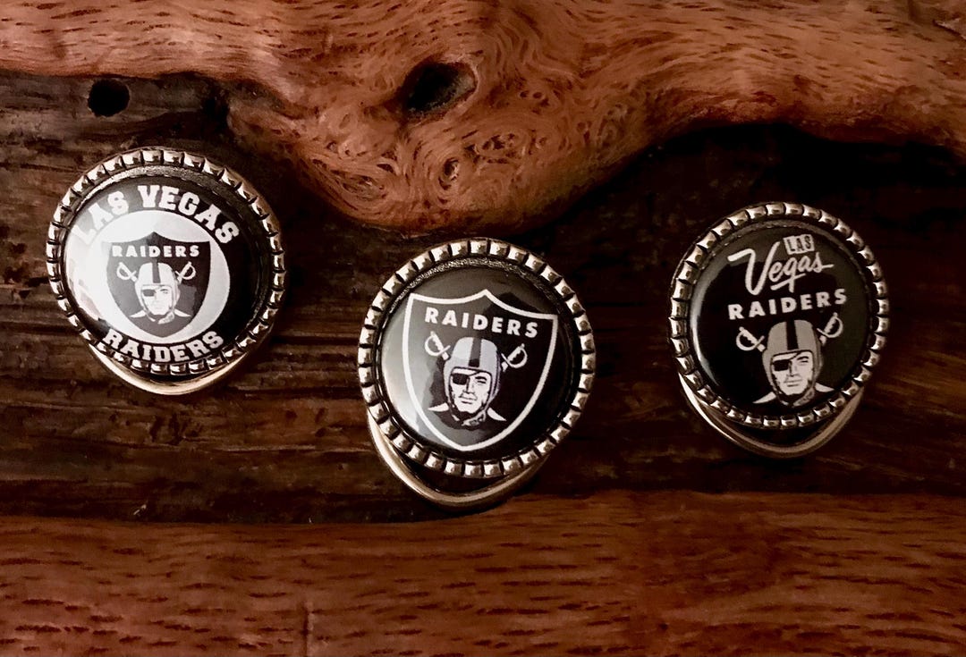 Las Vegas Raiders Scarf Slide Mens Raider Jewelry Go Raiders - Etsy