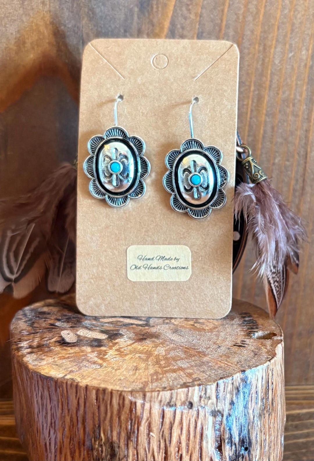 Handmade Silver South Western Concho Earrings | Country Cowgirl - Etsy