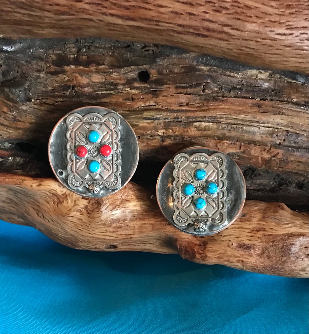 Scarf Slide | Navajo Tribal Symbols | Native American Gifts for Him or ...