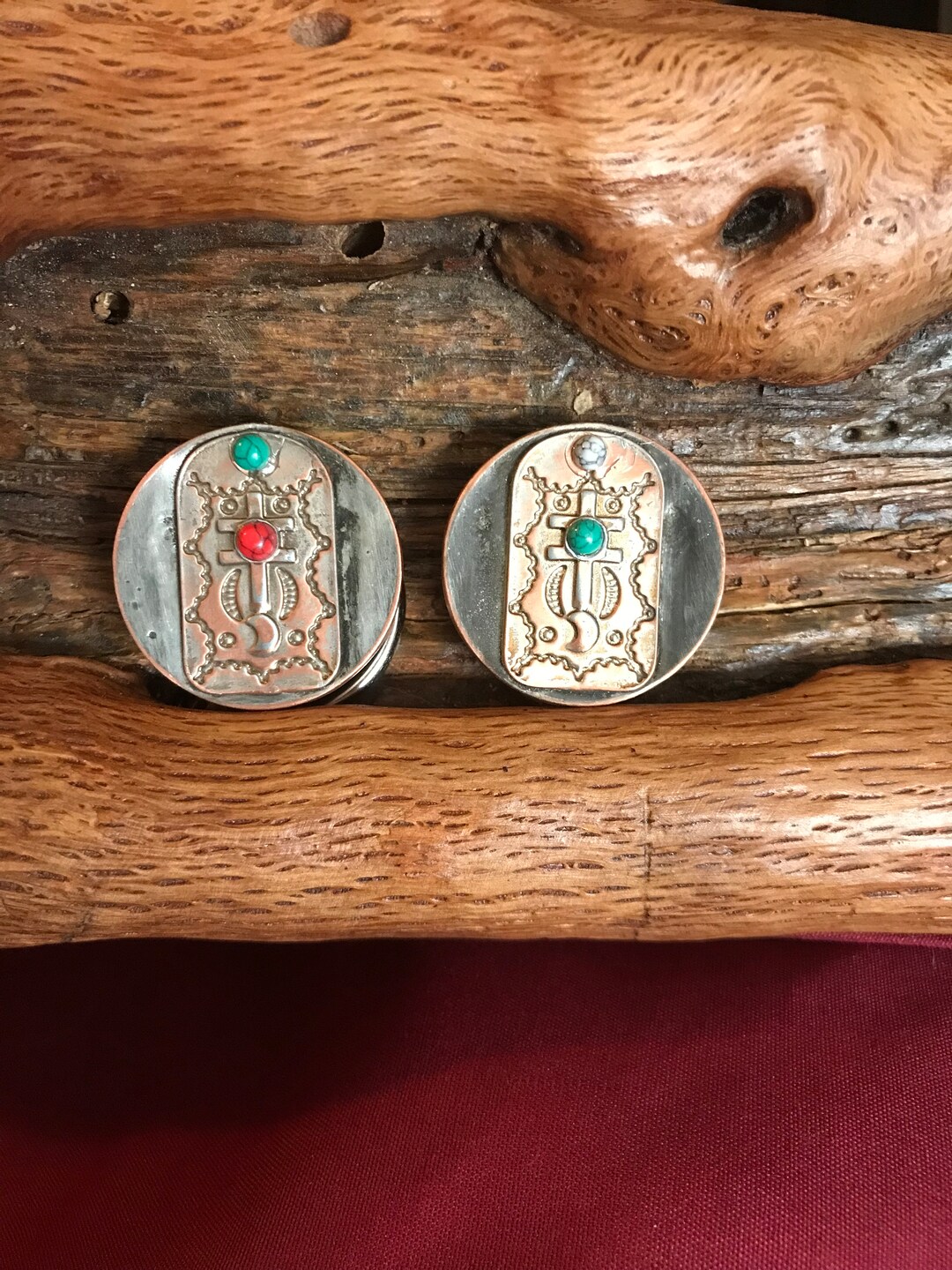 Native Scarf Slide Crescent Moon Tribal Symbols Navajo - Gifts for Him ...