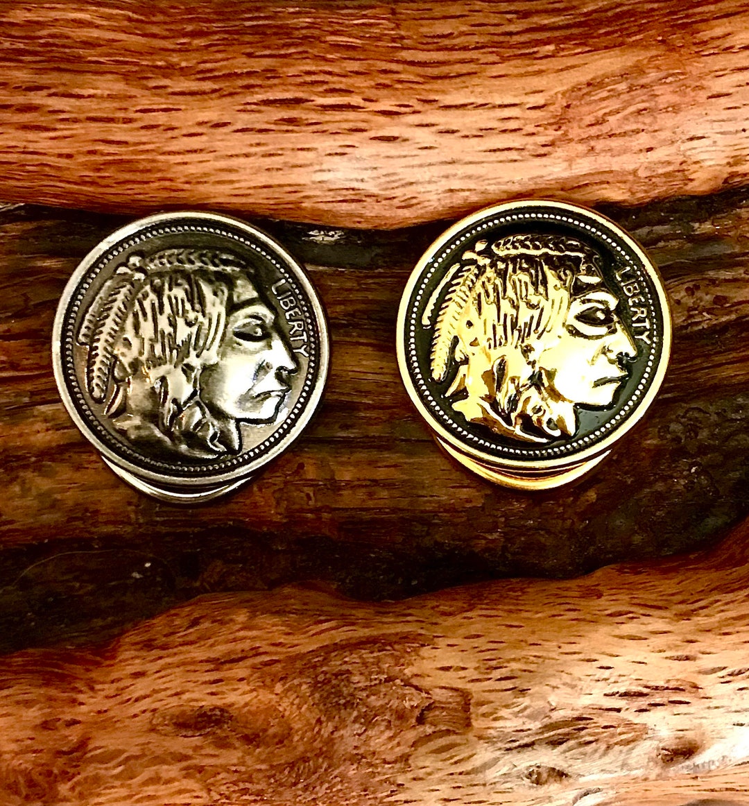 Neckerchief Slide | Man Scarf Slide | Navajo Indian Nickel - Etsy