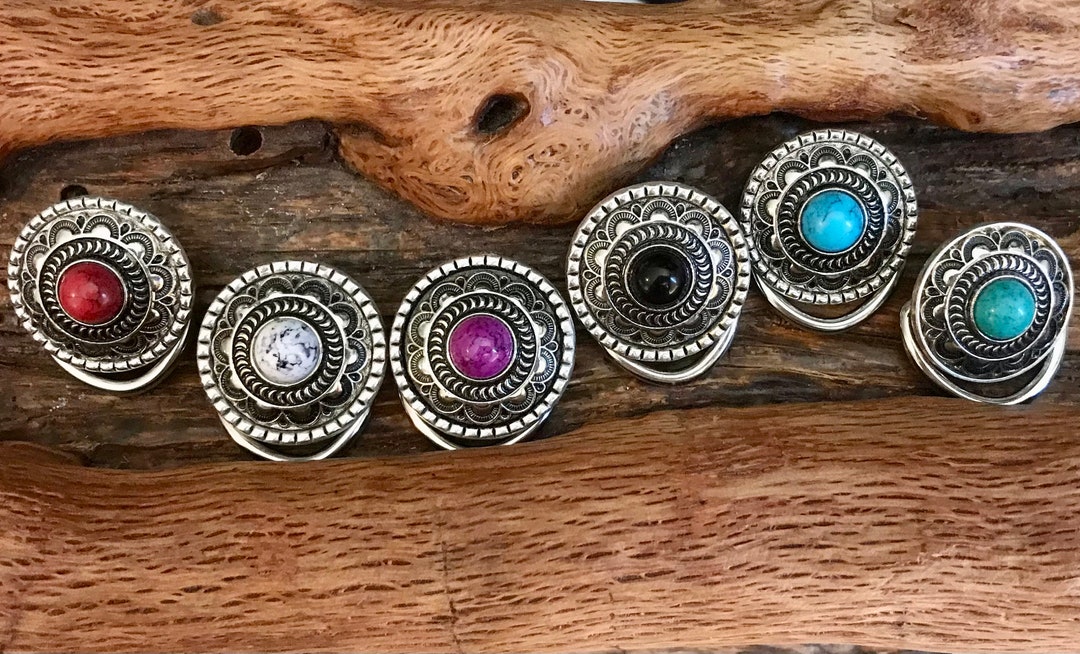 Neckerchief Slide | Concho Slide | Agate Stone | Cowgirl Cowboy ...