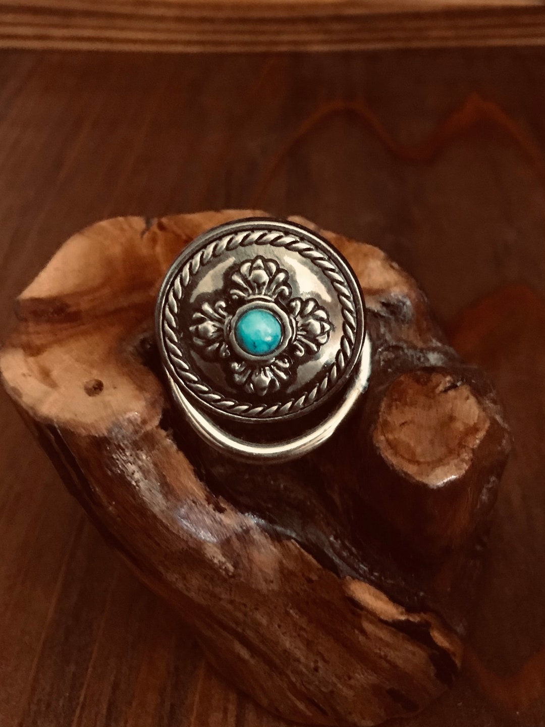 Concho Scarf Slide | Bandana Slide| Floral With Boho Turquoise | Cowboy ...