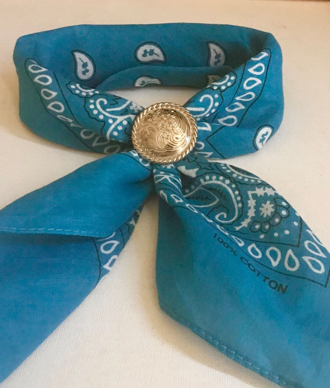 Western Concho Scarf Slide | Floral Bandana Slide | Cowboy Cowgirl ...