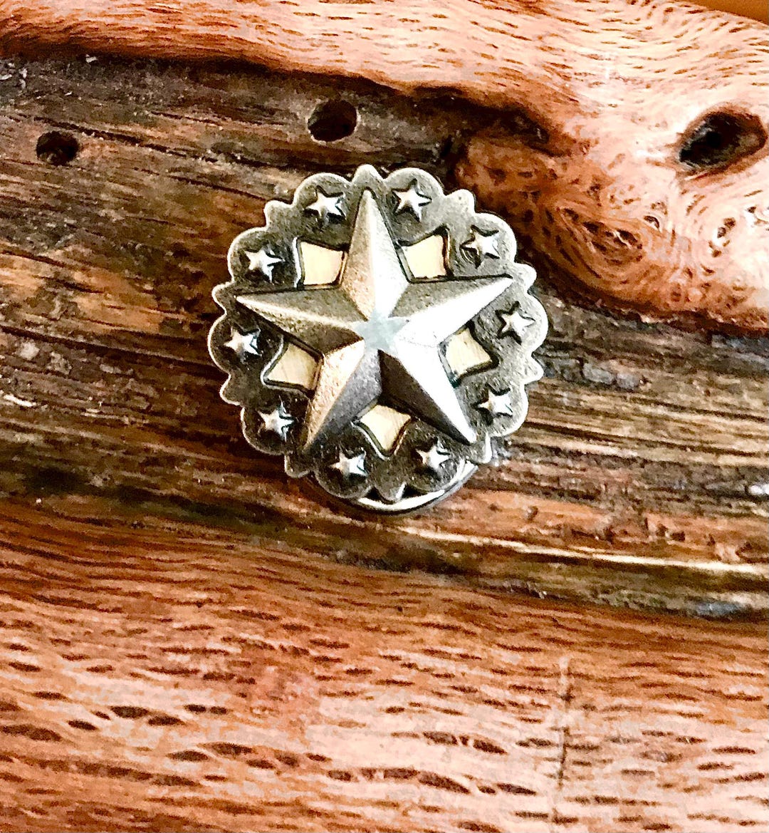 Silver Scarf Slide | Texas Star and Concho Berry | Wild Rag Slide - Etsy