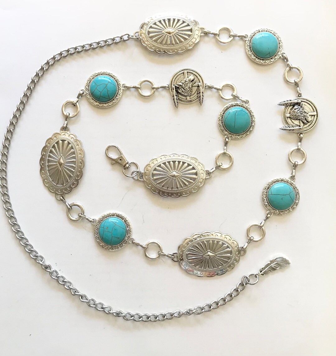 Western Silver Vintage Style Belt | Cowgirl Metal Belt | Vintage Silver ...