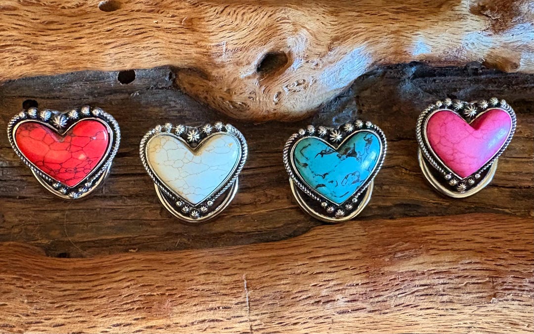 Stone Heart Scarf Slide: Wild Rag Neckerchief Ring - Etsy