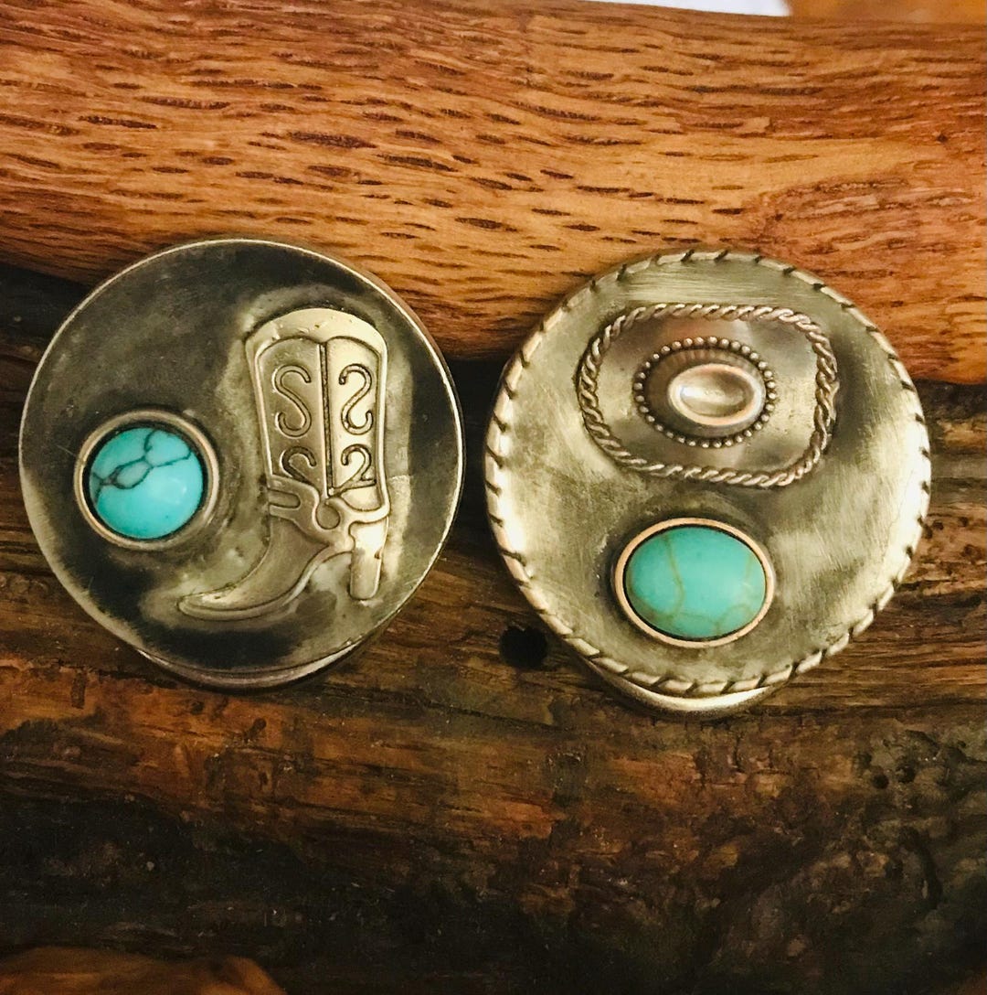 Bandana Slide | Boots or Cowboy Hat | Turquoise Colored Stone | Western ...