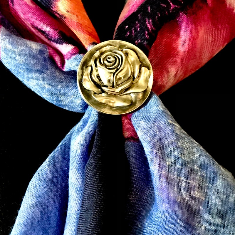 Silver Scarf Rings - Etsy