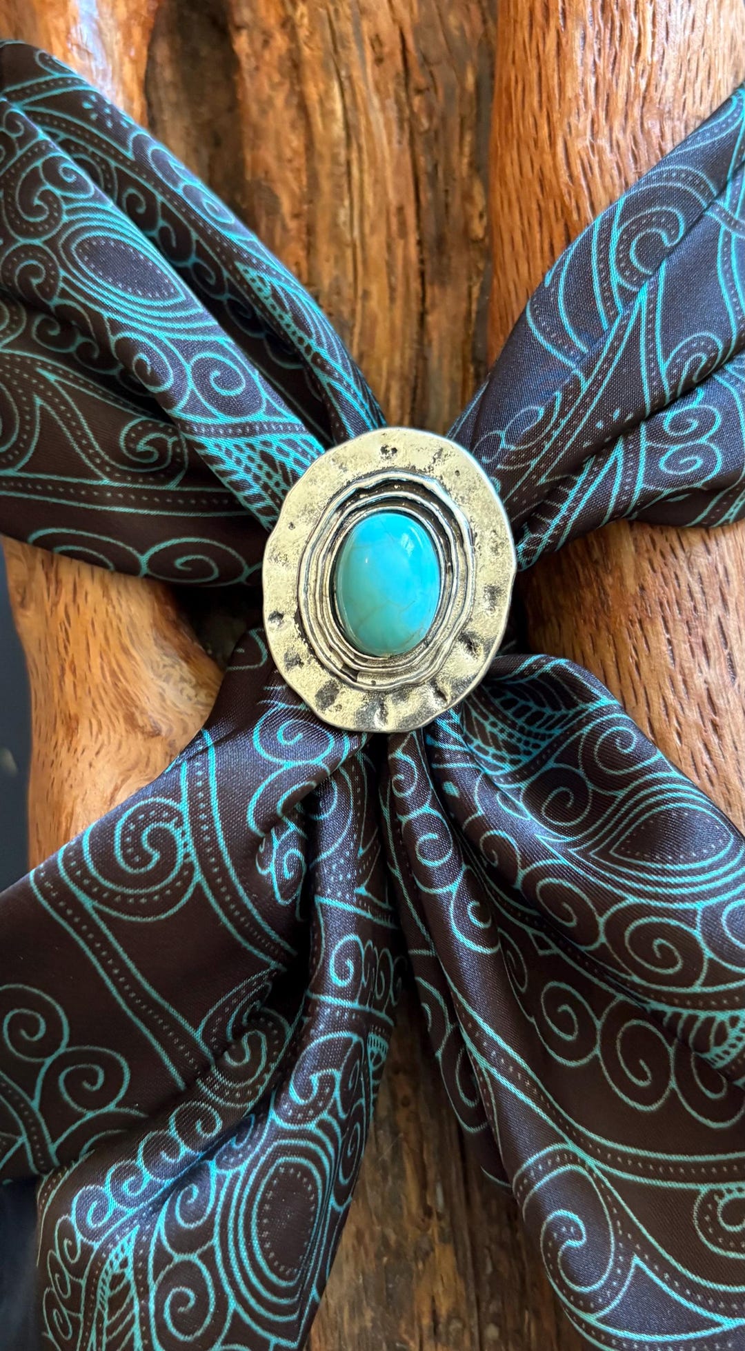 Western Concho Scarf Slide | Faux Stone | Cowboy Cowgirl | Wild Rag ...