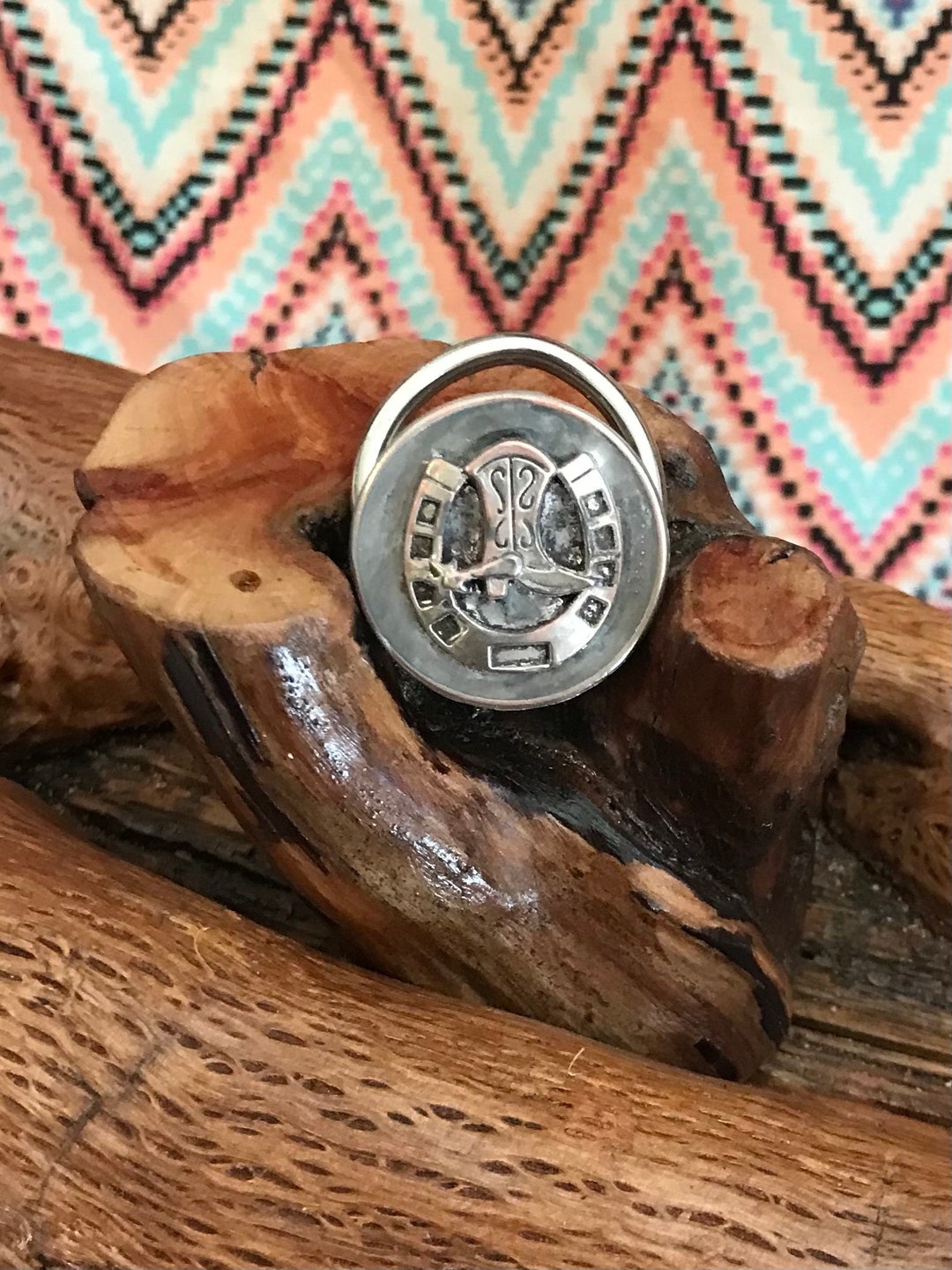 Western Bandana/ Scarf Slide Boot and Spur With Lucky Horseshoe - Etsy