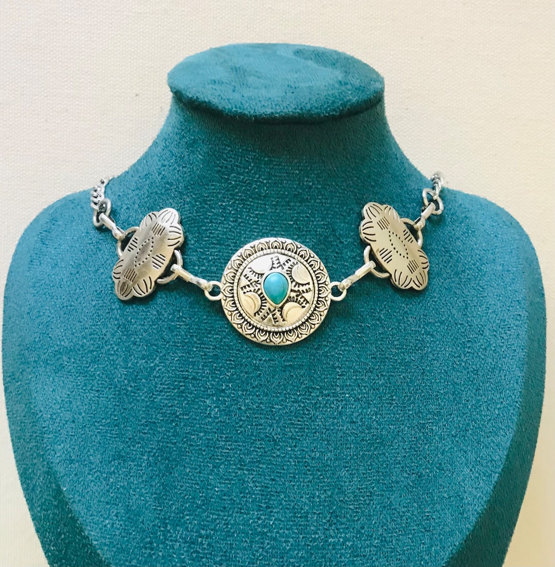 Western Concho Choker Necklace | Jewelry Rodeo | | Cowgirl Punchy ...