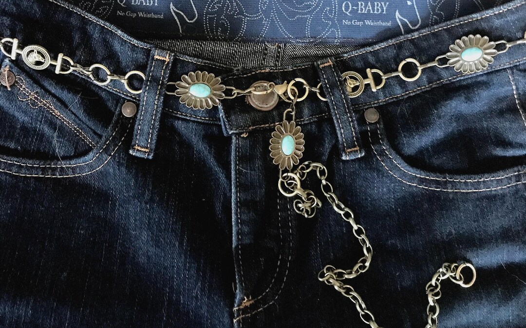 Concho Belt | Western Chain Belt| Cowgirl | Snaffle Bits Great NFR Accessory! - Etsy