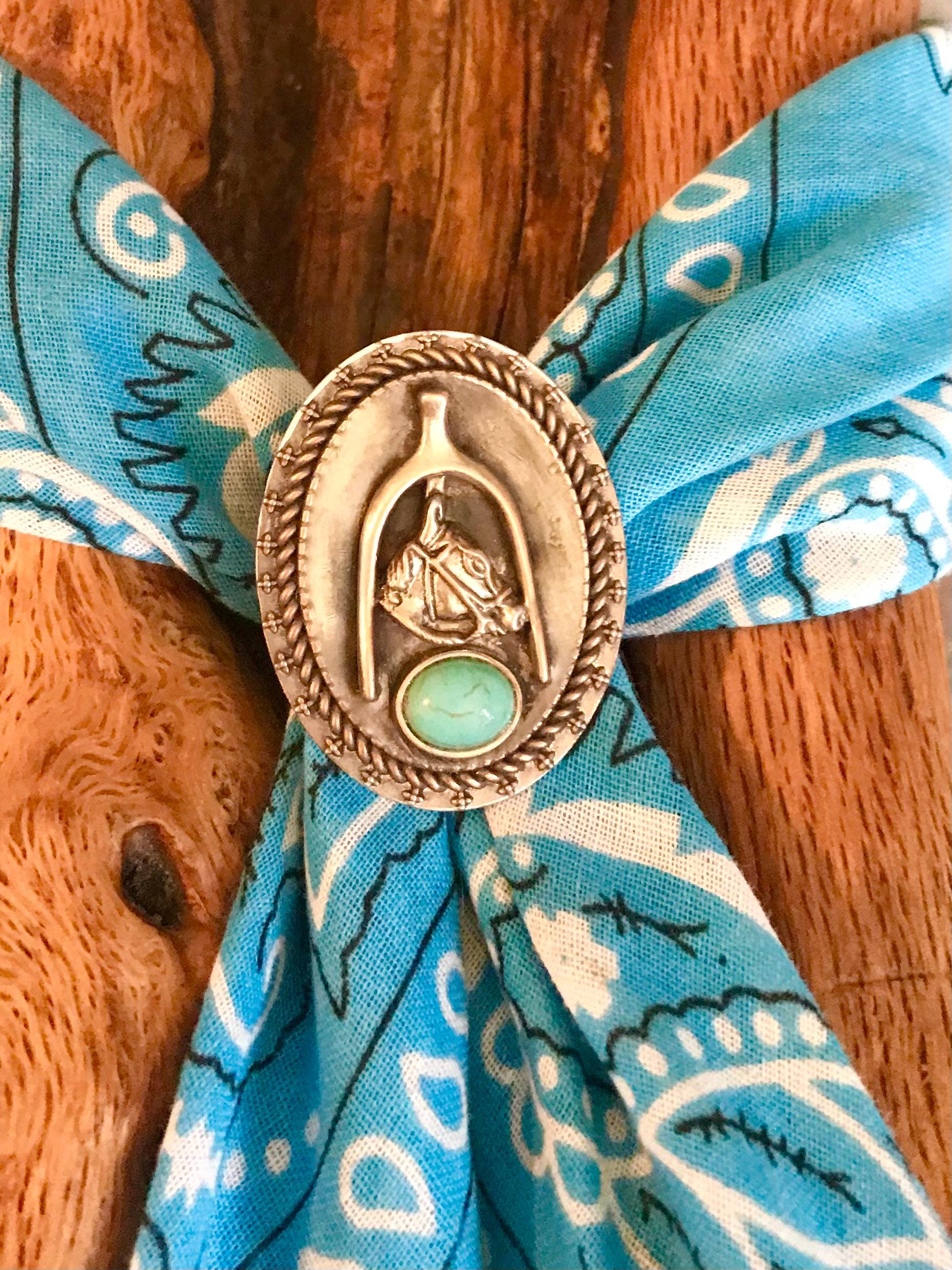 Scarf Slide-| Neckerchief Ring | Silver English Spur Horse Head - Etsy