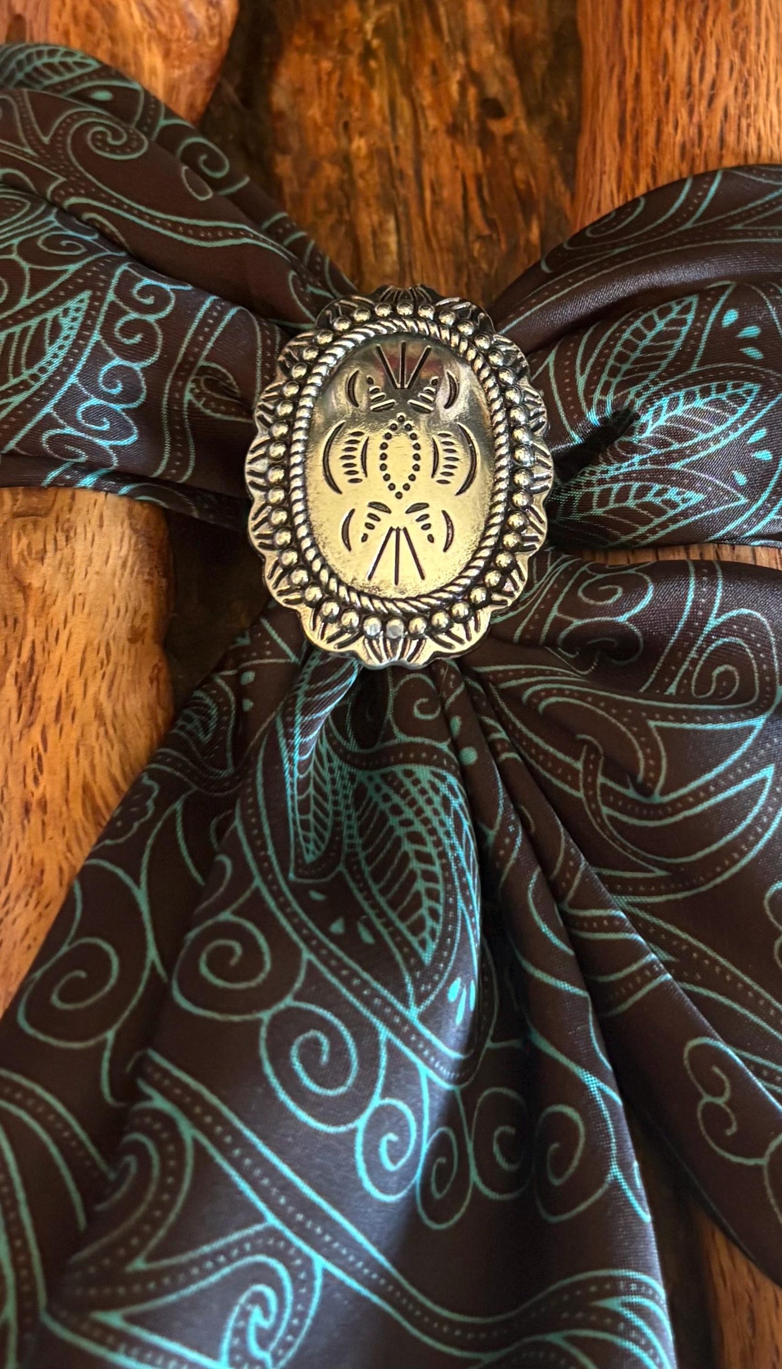 Southwestern Scarf Slide -bandana Slide-cowgirl Gift-silver or Gold ...