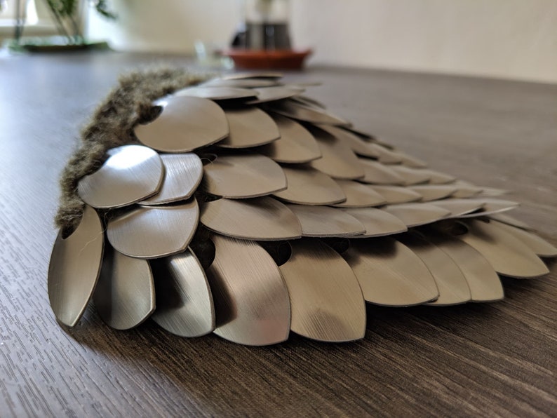 Shoulder Guard Knitted Scalemaille - Etsy