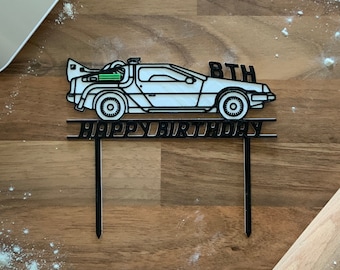 Back to the Future Cake Topper | Etsy UK