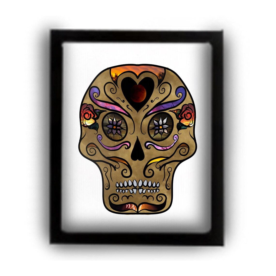 Printable Sugar Skull Poster 4 Sizes - Etsy