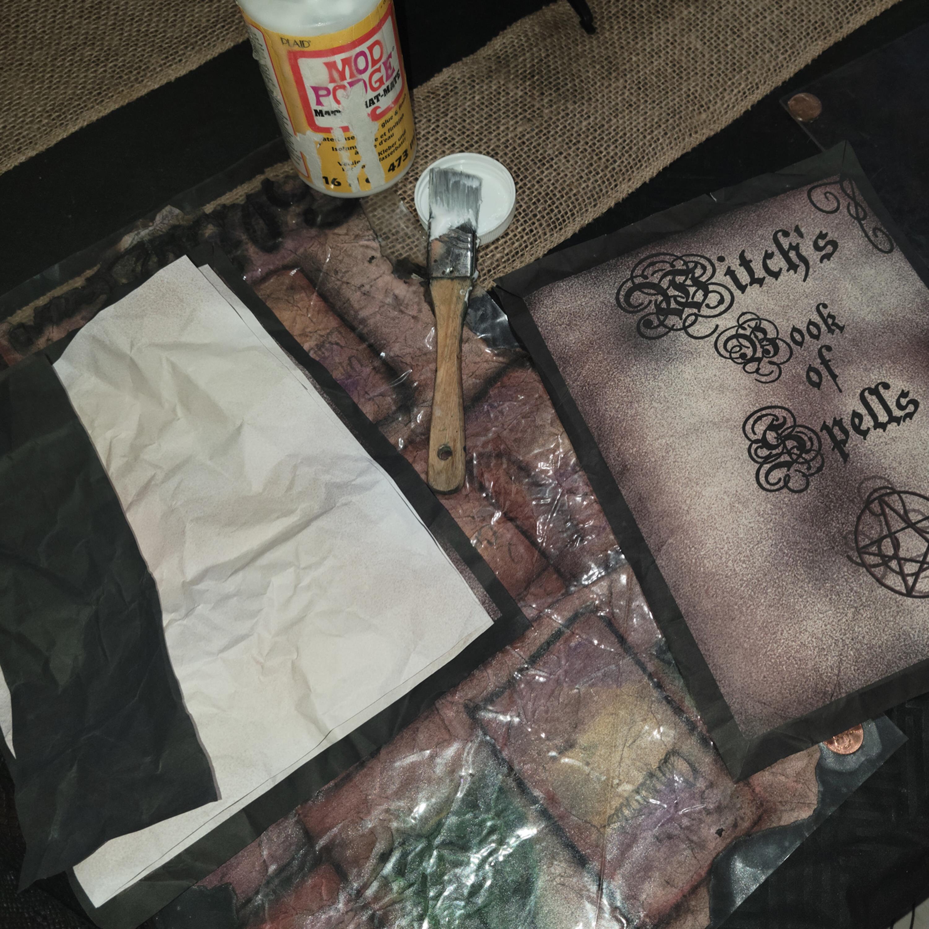 Printable DIY Witch's Book of Spells Journal Cover - Etsy