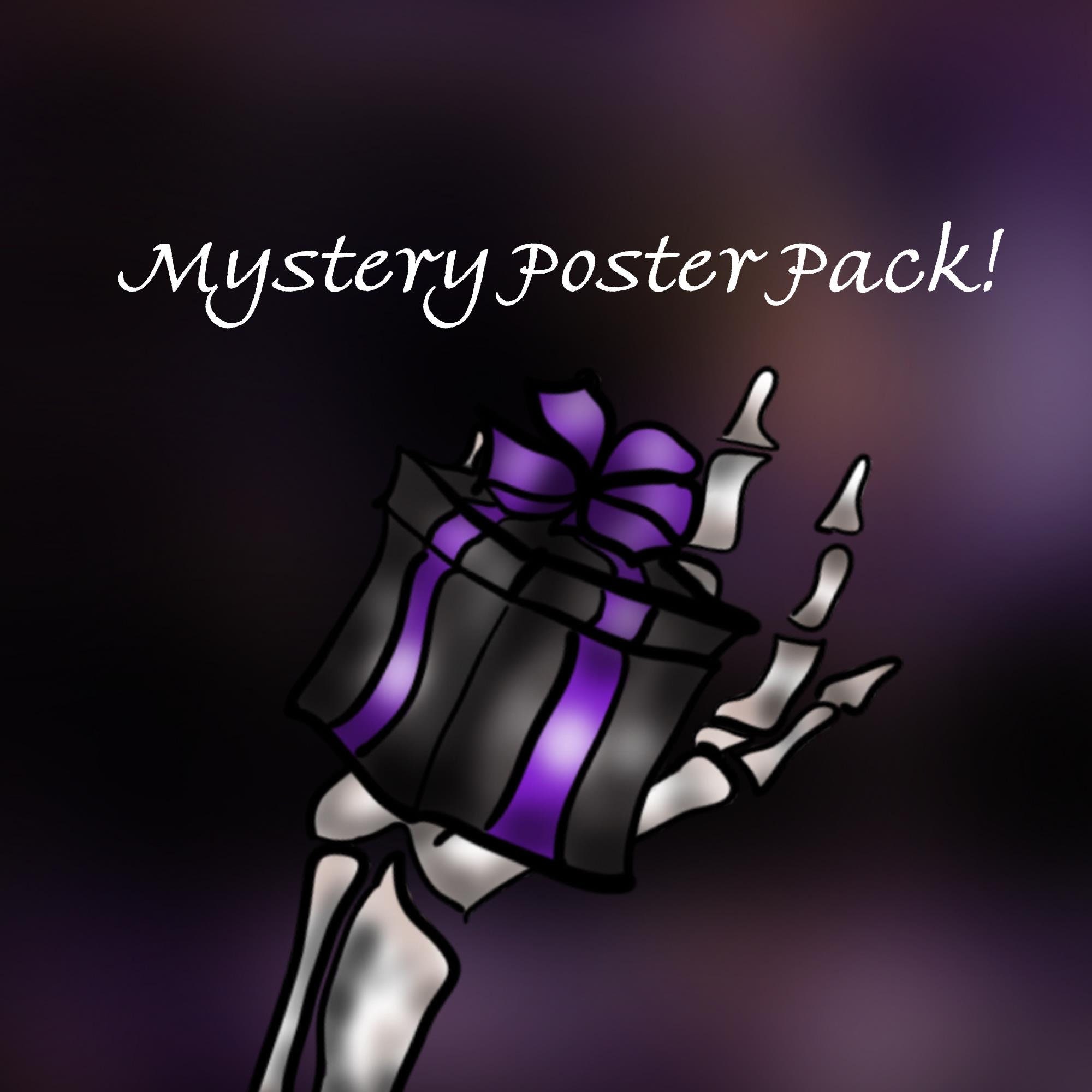 Printable Mystery Poster Pack of 2 With 1 Extra With Your Customization ...