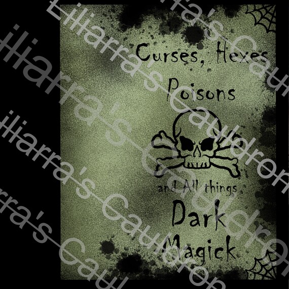 Printable DIY Dark Magick Journal Cover - Etsy