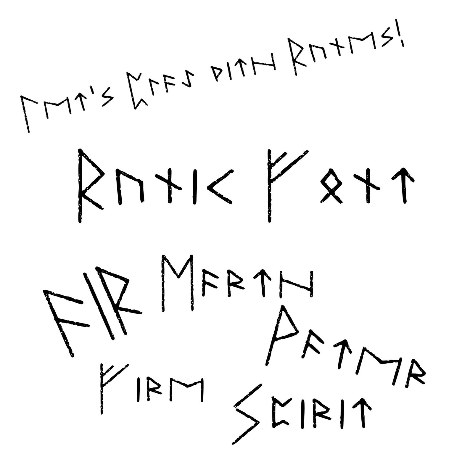 Runic Installable Font for PC, Word, Cricut Design Space and More - Etsy