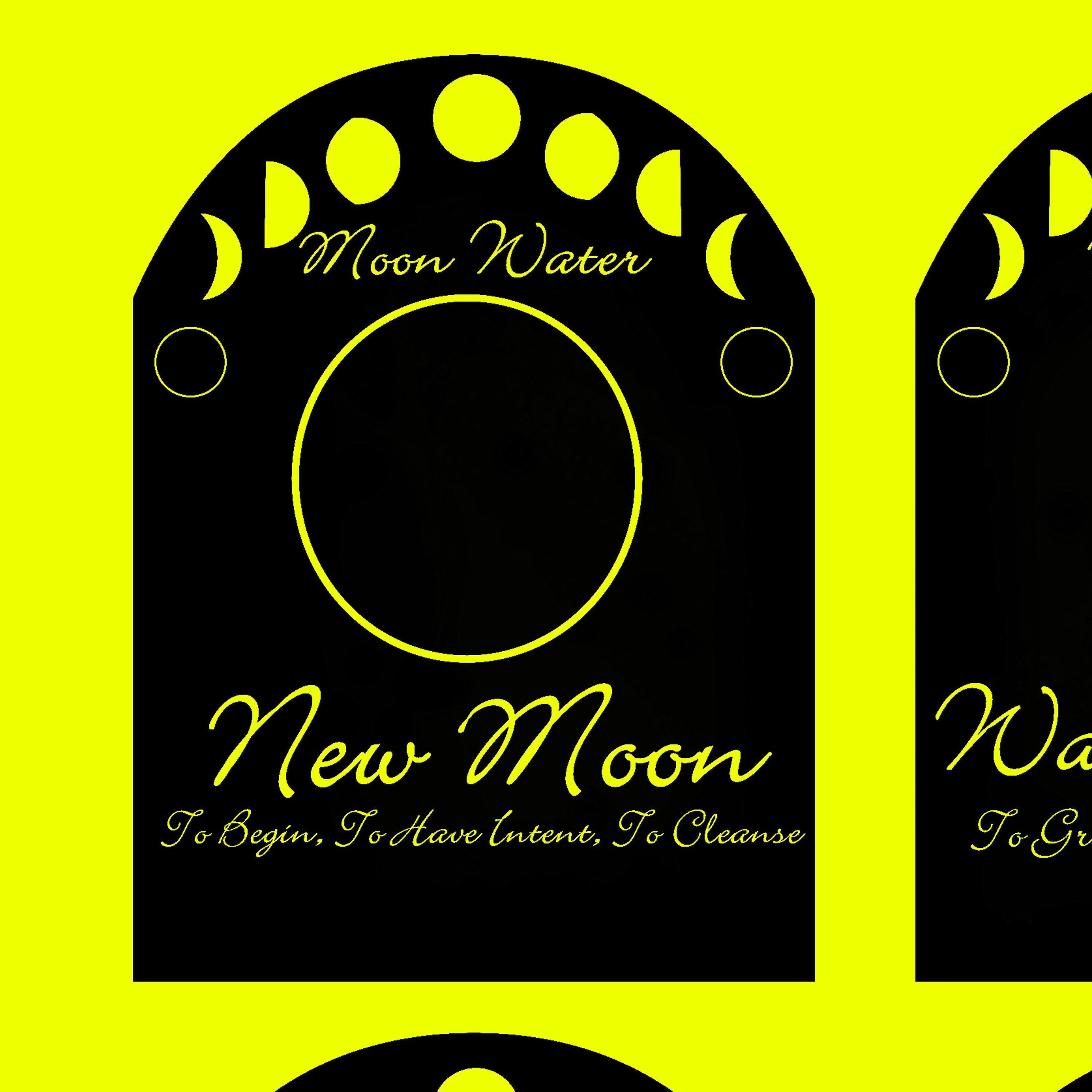 Moon Water Labels SVG, PNG, JPEG for Cricut or Other Cutting Machines ...