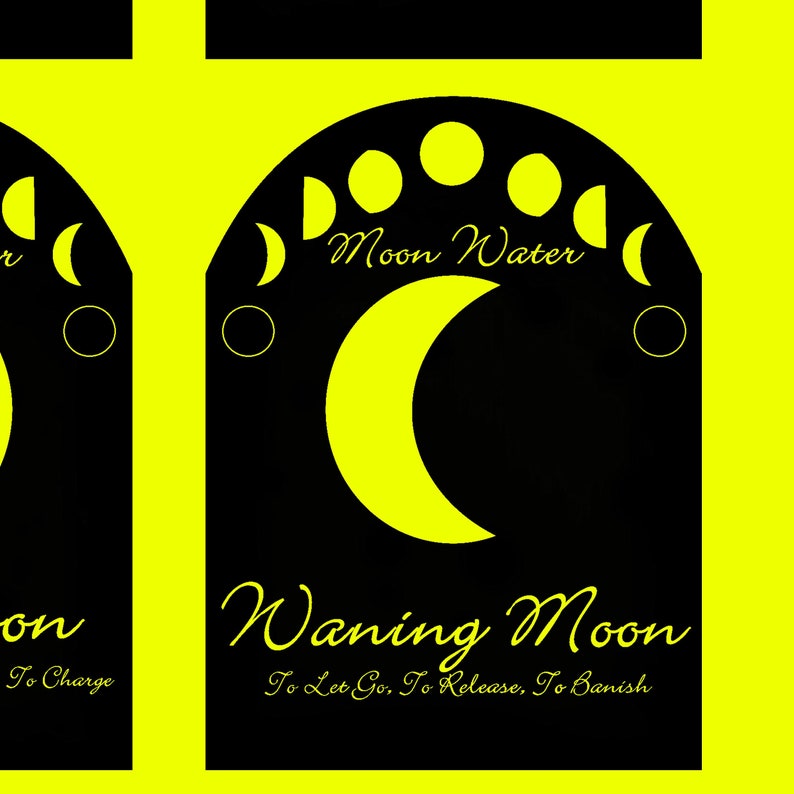 Moon Water Labels SVG, PNG, JPEG for Cricut or Other Cutting Machines ...