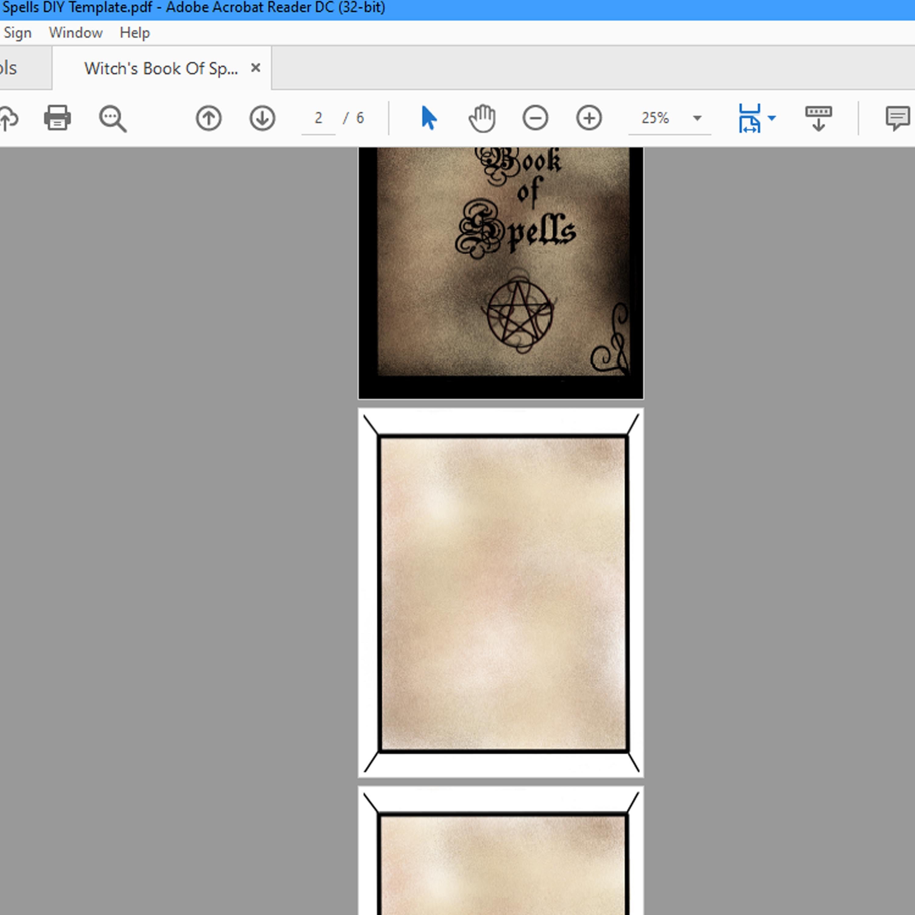 Printable DIY Witch's Book of Spells Journal Cover - Etsy