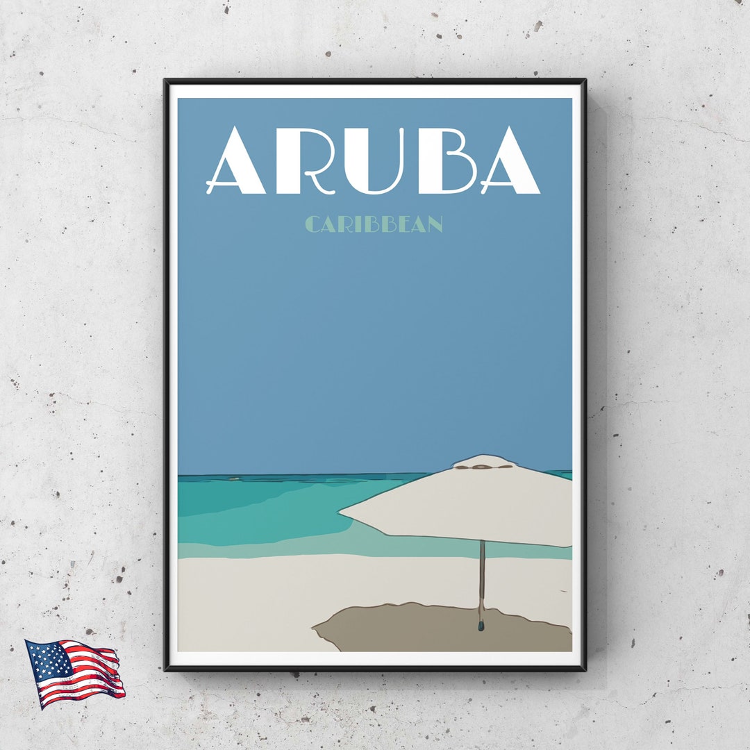 Aruba Print, Aruba Poster, Aruba Travel Poster, Aruba Poster Print ...