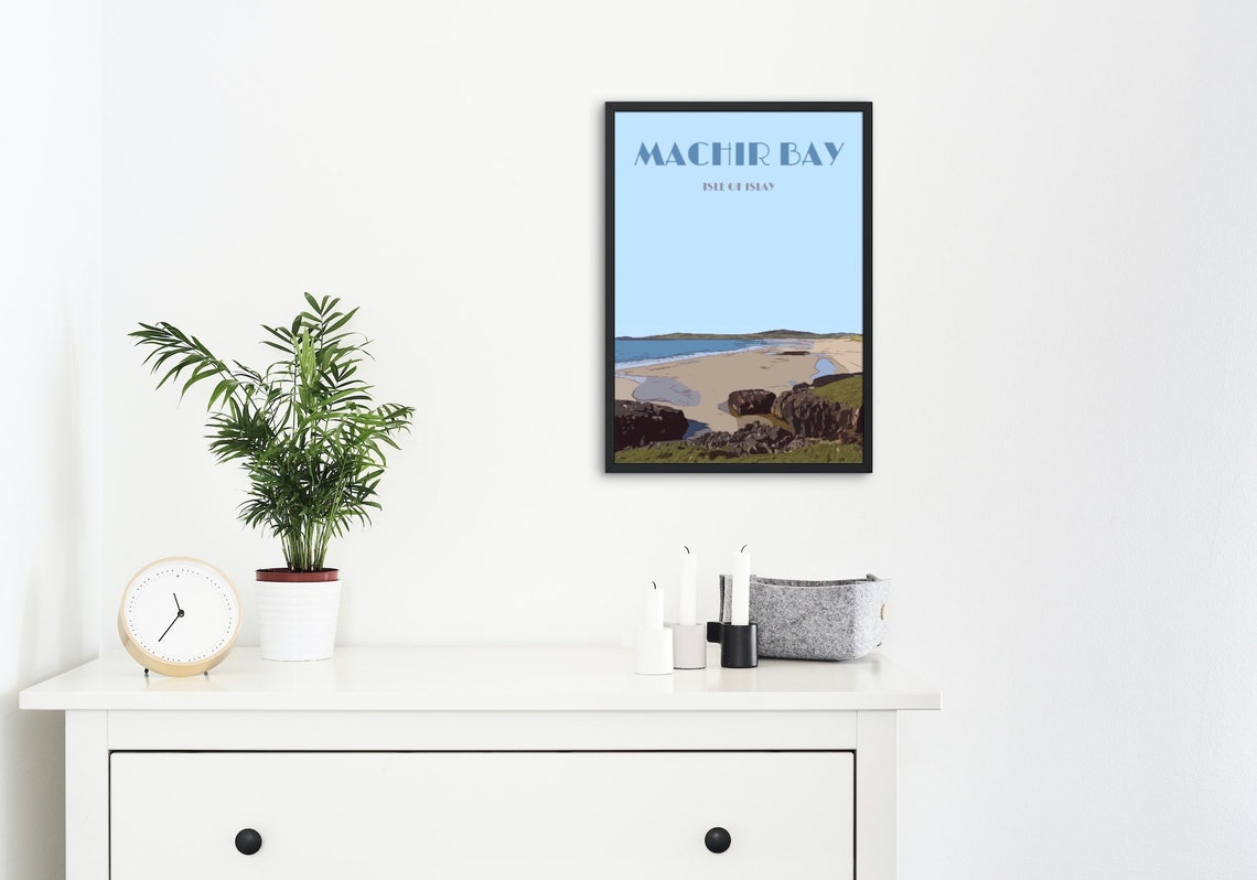 Islay Print, Islay Whisky Gift, Islay Travel Poster, Machir Bay ...
