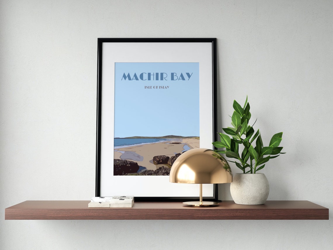 Islay Print, Islay Whisky Gift, Islay Travel Poster, Machir Bay ...
