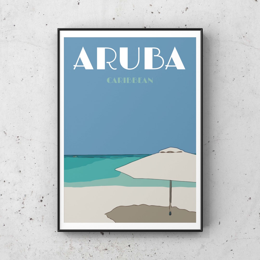 Aruba Print, Aruba Poster, Aruba Travel Poster, Aruba Travel Poster ...