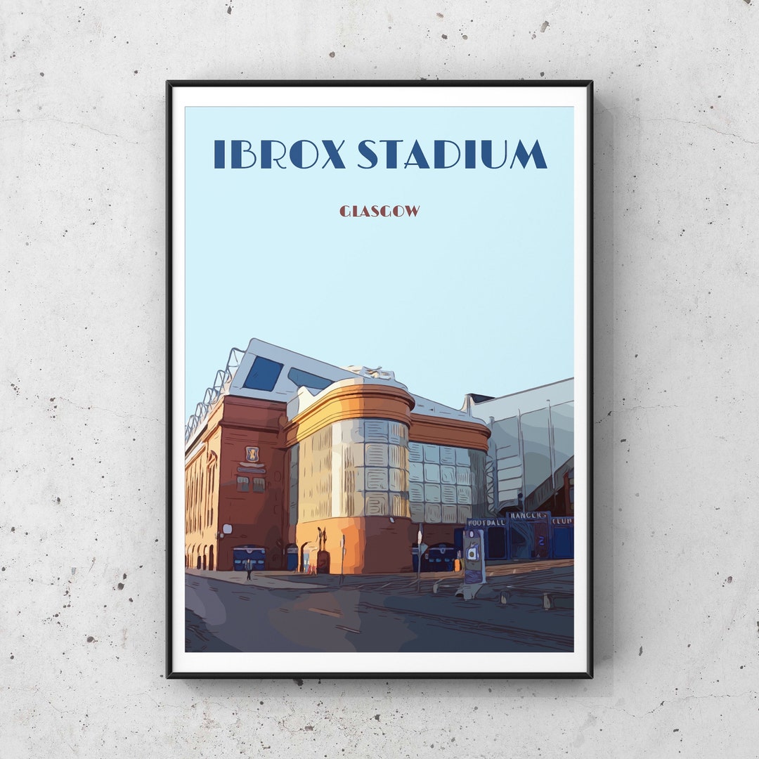 Rangers FC, Glasgow Rangers Print, Glasgow Rangers Wall Art, Glasgow ...