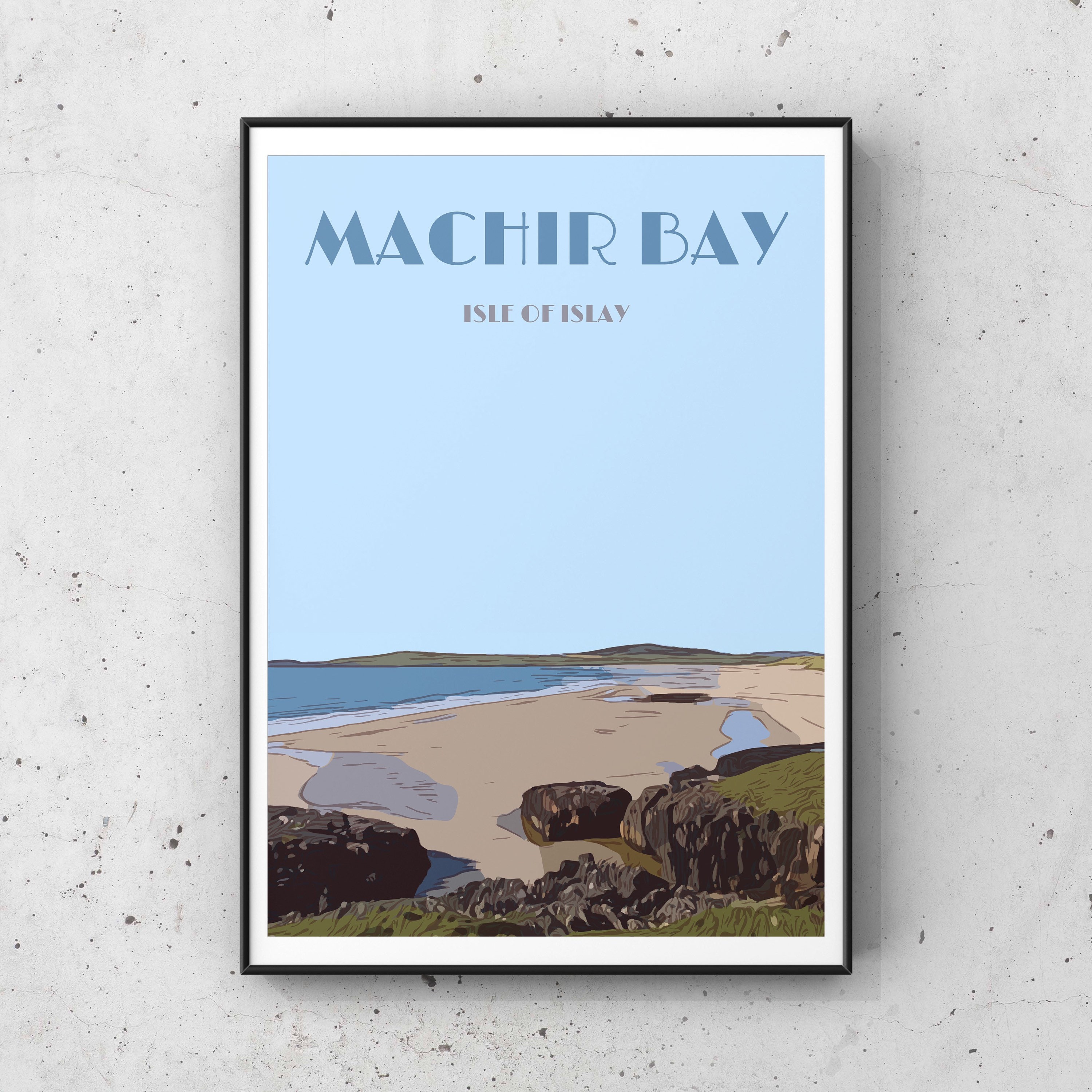 Islay Print, Islay Whisky Gift, Islay Travel Poster, Machir Bay ...