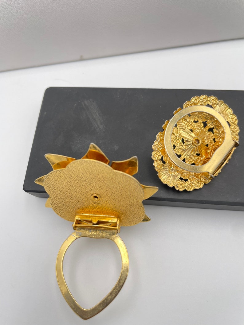 Vintage Lieba USA Scarf Clips. - Etsy