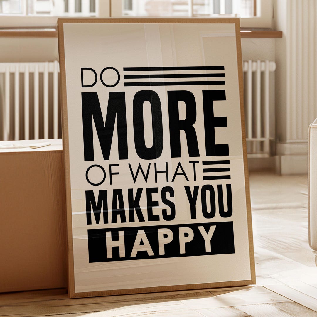 Do More Encouraging Caption Wall Art, Typography Phrase Sign, Moving ...