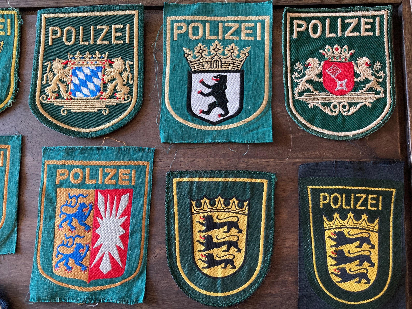 11 vintage Embroidered German police patches from different | Etsy