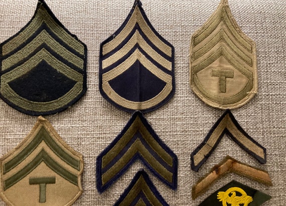 World War Two US Army Patches and Chevrons for Enlisted | Etsy