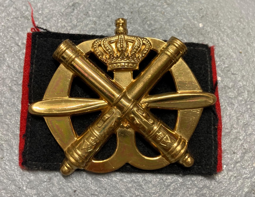 Vintage Netherlands Dutch Army Anti Aircraft Artillery Hat Beret Badge ...